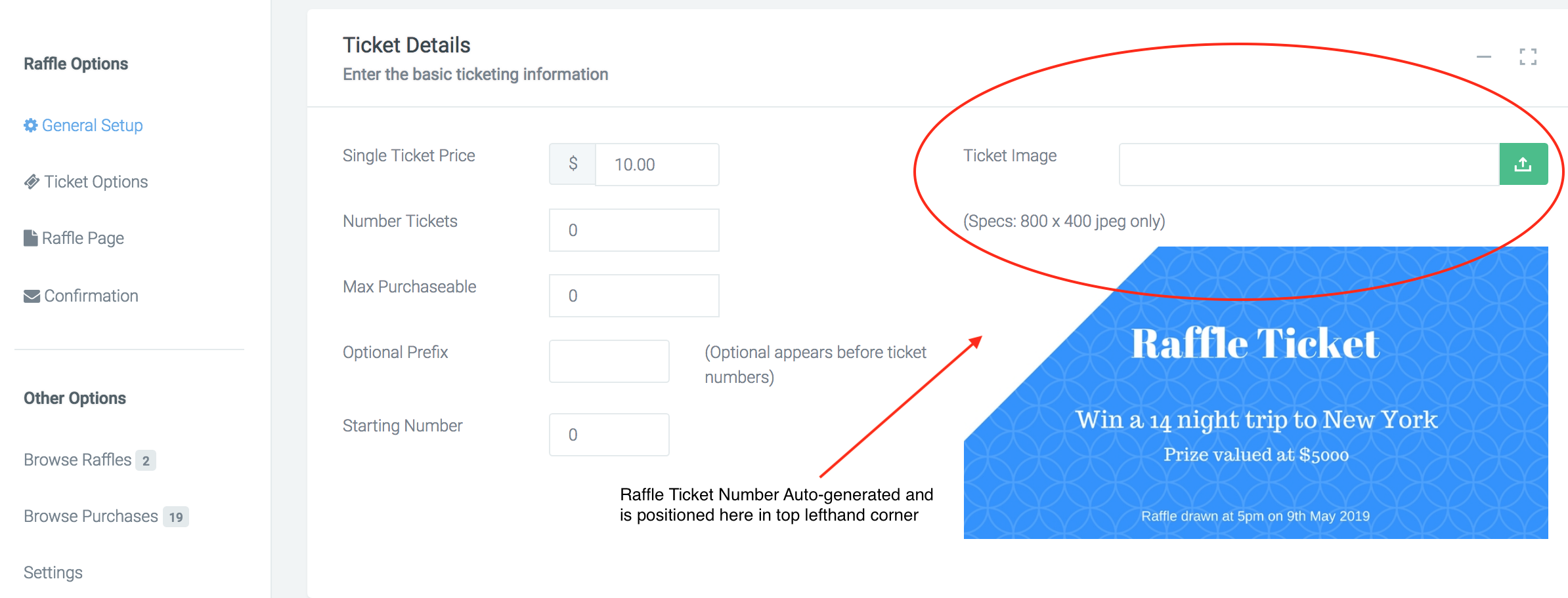 Set Up and Sell Raffle Tickets on Funraisin