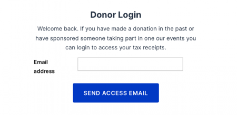 How Donors can login