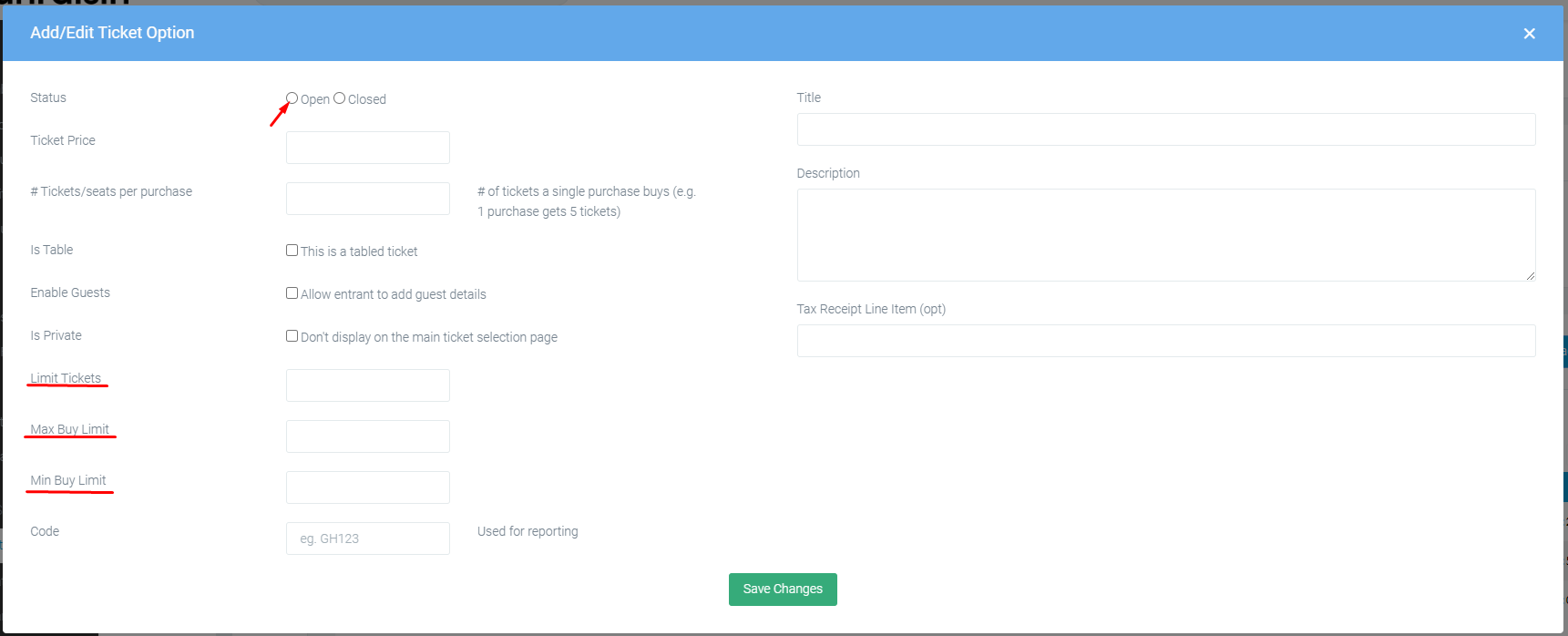 Setting Up an Offline Event