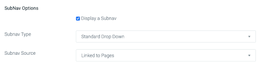 Managing Sub-Navigation Menus