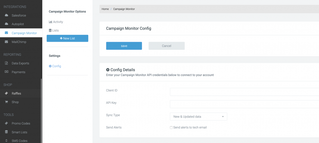 How to Send Data to Campaign Monitor