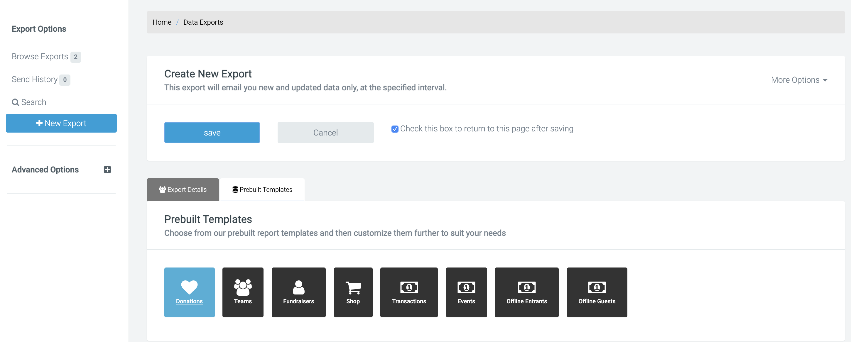 Creating a Custom Donation Report