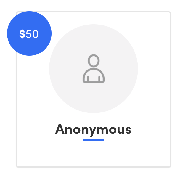 Making a donation anonymous