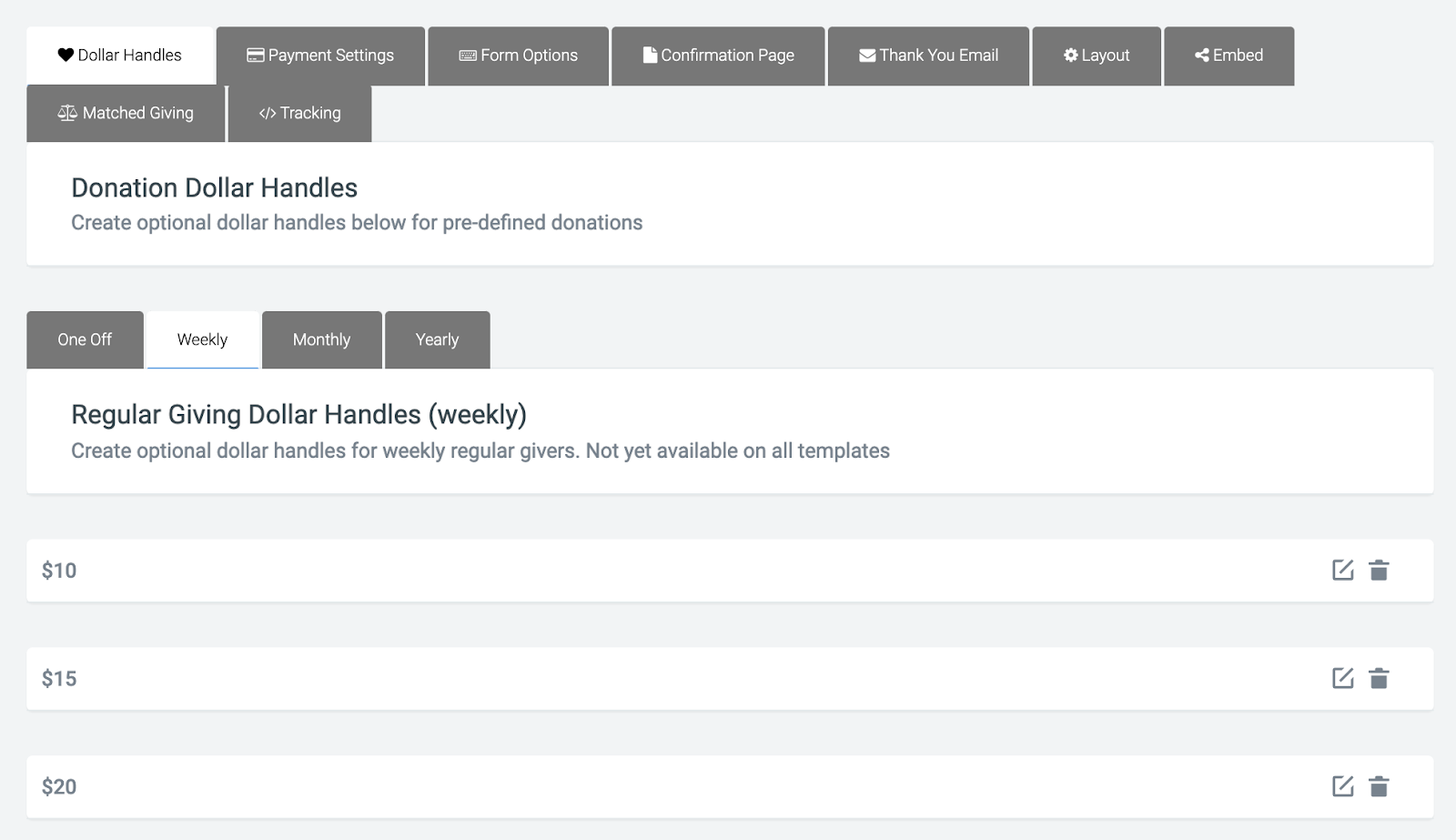 Enabling Regular Giving